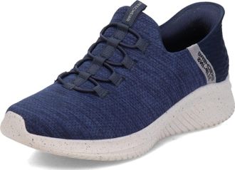 Skechers Herren Ultra Flex 3.0 Right Away Hands Free Slip in Sneaker Slipper, Marineblau, 42 EU Weit