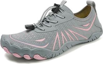 Generic YUJIEBB Chaussures de plage antid&eacute;rapantes pour homme avec 5 doigts, Gris/rose, 39 2/3 EU