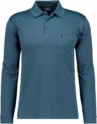 Ragman Herren Poloshirt Jacquard Dunkelgr&uuml;n-357, M