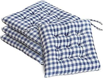 Generic QIAOH Coussin Chaise Exterieur 4pack, Galette De Chaise Dehoussable, Coussin De Chaise Epais, Coussin pour Chaise, Si&egrave;ge, Banc De Jardin, Canap&eacute;