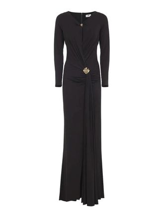 Elisabetta Franchi Robe Au Genou - Marron