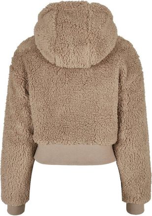 Urban Classics Outdoorjacke Urban Classics Damen Ladies Short Oversized Sherpa Jacket (1-St)