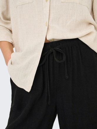 Only Schlupfhose ONLSIESTA MW PULL-UP LINEN BL PNT NOOS Viskosemischung