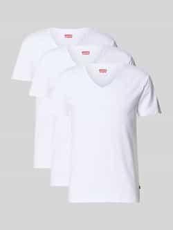 Levi's Regular Fit T-Shirt aus Baumwoll-Mix im 3er-Pack Modell SOLID
