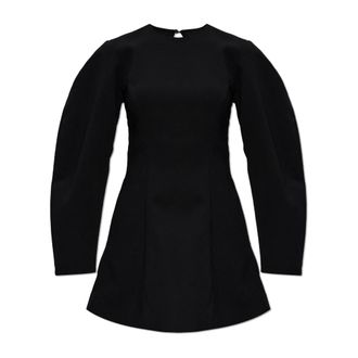 Rotate Kleid mit Puff&auml;rmeln - - Dresses - Damen - Schwarzk - S