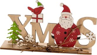 Generic Weihnachtsdekoration f&uuml;r den Tisch, Mitteldecke mit Weihnachtsmann und - Weihnachtsdekoration f&uuml;r den Innenbereich | f&uuml;r K&uuml;che, Schlafzimmer, Urlaub, 