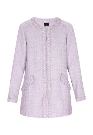 Dreimaster Dreimaster Mantel Mantel Damen heller Lavendel-Glitzer