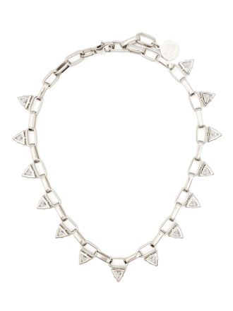 ELLEN CONDE collier serti de cristaux - Argent