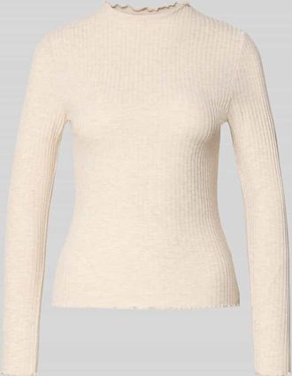 Only Slim Fit Langarmshirt mit Viskose-Anteil Modell EMMA