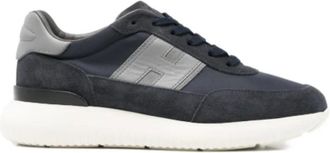 Hogan Homme, Chaussures, Bleu, Taille: 41 EU Baskets H en daim