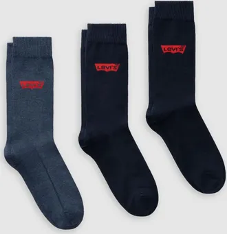 Levi's normal geschnittene Socken mit Batwing Logo aus recycelter Baumwolle - 3er-Pack - Herren - Blau / Blau