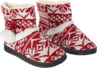 BESTONZON Chaussures dIntérieur dHiver pour Femmes en Coton Chaud Bottes de Neige à Semelle Antidérapante Épaisse Doublure Peluche Intérieure Confortable Taille