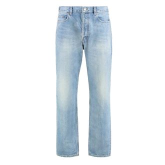 Saint Laurent Mick Straight-Leg Jeans mit 5 Taschen - - Jeans - Herren - Blau - W32