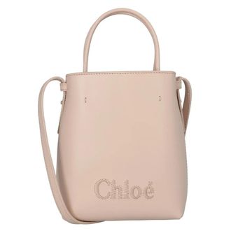 Chlo&eacute; Shopper & Totes - Sense Micro Tote Bag In Soft Leather Beige - Gr. unisize - in Rosa - f&uuml;r Damen