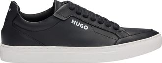 HUGO BOSS Hugo - Futurism Sneaker f&uuml;r Herren, Leder, Runder Zeh, Flach (Schwarz)