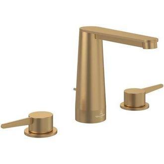 Villeroy & Boch Mitigeur lavabo 3 trous VILLEROY ET BOCH Conum sans tirette Brushed Gold