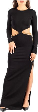 Elisabetta Franchi Femme, Robes, Noir, Taille: 42 FR Gown