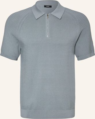 Reiss Reiss Strick-Poloshirt Estate blau
