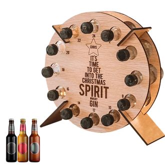 Generico Weihnachtsweinst&auml;nder | H&auml;lt 12 Weinflaschen Countdown f&uuml;r die Weihnachtsdekoration, lustige Weihnachtsdekoration, Weihnachtsbaumst&auml;nder f&uuml;r Esszimmer