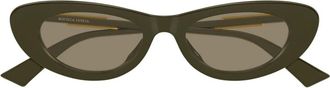 Bottega Veneta unisex, Accessoires, Vert, Taille: 51 MM Bv1447S Lunettes de soleil