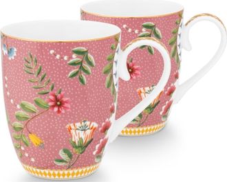 Pip Studio 51002305 La Majorelle Becher large pink 0,35 l Set2 (1 Set)