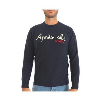 Saint Barth Rundhals-Pullover - - Knitwear - Herren - Blau - XL