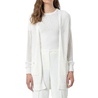 Fracomina Lange Strickjacke - - Knitwear - Damen - Beige - S