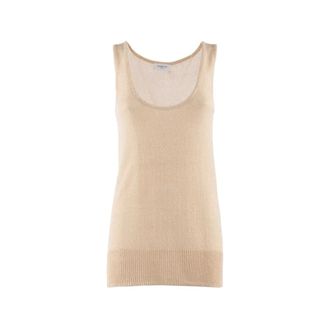 Nenette Femme, Tops, Beige, Taille: 38 FR Haut Viscose Sable
