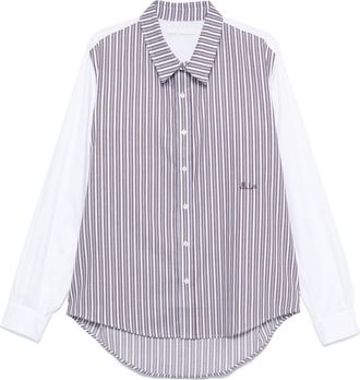 Random Identities Gestreiftes Hemd - Weiß