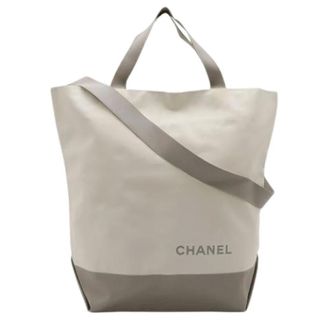 Chanel Pre-owned Sac bandouli&egrave;re cabas - Femme - Pre-owned - Gris - Taille: ONE Size