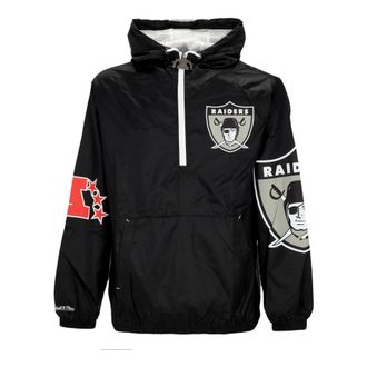 Mitchell & Ness Oakland Raiders Windbreaker Anorak Original Teamfarben - - Sport - Herren - Schwarzk - L