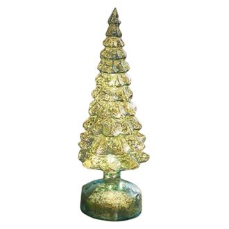 Harilla Weihnachtsbaum Nachtlicht Ornament Dekoration Weihnachtsbaum Mini Geschenk LED beleuchtete Innenatmosphäre für Party Tischplatte Urlaub, GRÜN