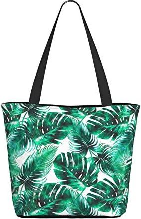 AOOEDM Sac shopping pour femme en feuille de palmier 33 x 27,9 x 17,8 cm. Le cadeau parfait pour la Saint-Valentin. Cest de la Saint-Valentin pour maman, fil