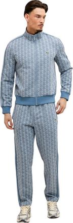 Lacoste Homme, Sport, Bleu, Taille: L Paris Jacquard Trainingspak