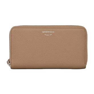 Emporio Armani Femme, Accessoires, Brun, Taille: ONE Size Portefeuille en cuir