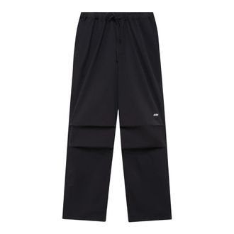 Autry Homme, Pantalons, Noir, Taille: S Tonal Logo Nylon Pants