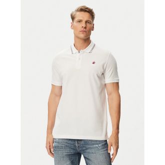 Beverly Hills Polo Club Poloshirt P-SS26M-P450111 Wei&szlig; Regular Fit