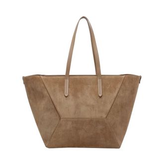 Brunello Cucinelli Femme, Sacs, Brun, Taille: ONE Size Sac Shopping