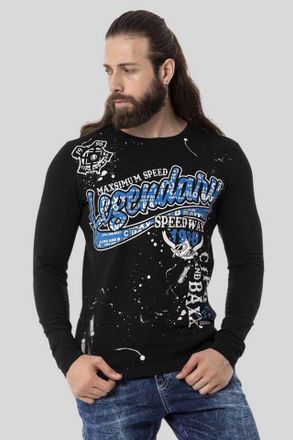 Cipo & Baxx T-Shirt Sweatshirts mit coolem Effekt-Print