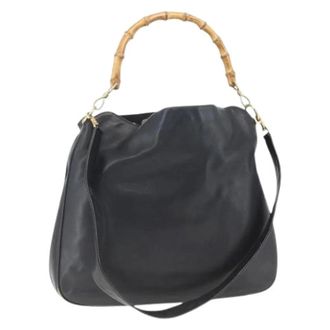 Gucci Sac &agrave; main en cuir Pre-owned - Femme - Pre-owned - Noir - Taille: ONE Size