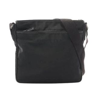 Prada Pre-owned Nylon Saffiano Leather Shoulder Bag - - Pre-owned - Damen - Schwarzk - ONE SIZE
