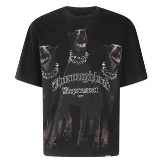 Represent Represent, Homme, Tops, Noir, Taille: L T-shirt Thoroughbred en noir