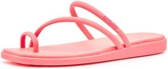 Crocs Miami Toe Loop Sandales Plates pour Femme Guava Pointure 39, Goyave, 39 EU
