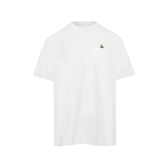 Vivienne Westwood Multicolor Orb Design White T-Shirt - - Tops - Damen - Wei&szlig; - M
