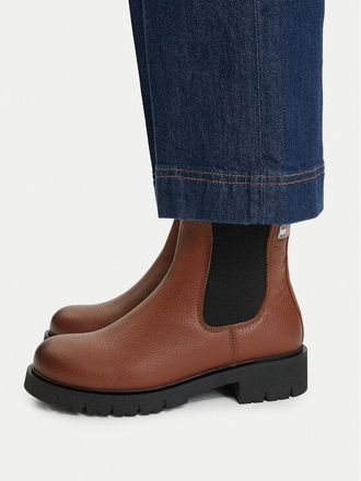 Tommy Jeans Klassische Stiefeletten Tjw Cleated Chelsea Boots Wl EN0EN03102 Braun