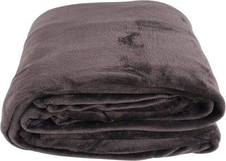 CB Home & Style Microfaser Flanell Kuscheldecke Wohndecke 3 Gr&ouml;&szlig;en erh&auml;ltlich (130 x 170 cm, Anthrazit)