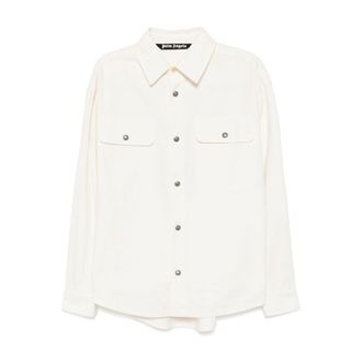 Palm Angels Casual Shirts - - Shirts - Herren - Wei&szlig; - S