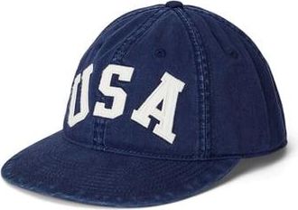 Polo Ralph Lauren Casquette &agrave; visi&egrave;re plate en coton