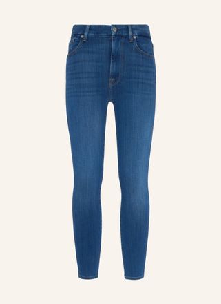 7 For All Mankind Jeans High Rise Ankle Skinny Skinny Fit blau