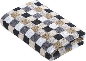 Caw&Ouml; Duschtuch Lifestyle Karo 7047 kiesel - 37 Gr&ouml;&szlig;e 70 x 140